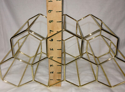 MCM Gold Wine Rack Freestanding Bottle Holder, 7 Bottle Capacity | eBay