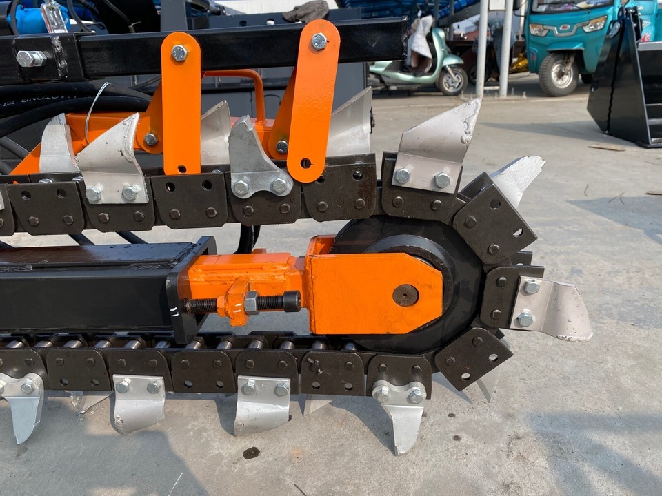 AGT 48" Skid Steer Loader Trencher Attachments 6" width Rotary Loader ...