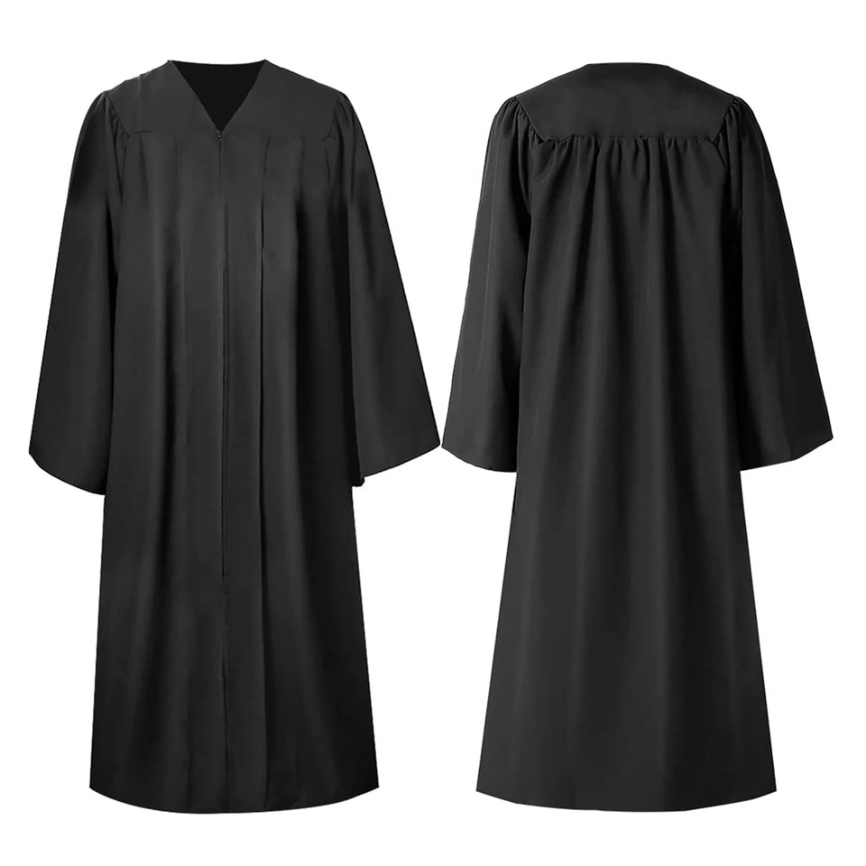 Graduation Gown & Cap With Tassel Unisex Academic Cap & Gown Graduation ...