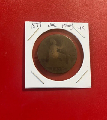 1877 ONE PENNY UK COIN - NICE WORLD COIN OLD FAIR CONDITION !!! | eBay