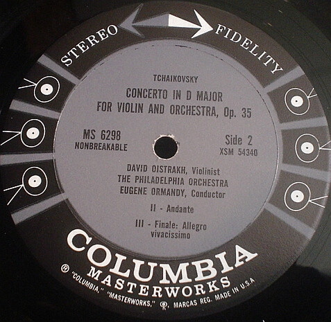 David Oistrach / Eugene Ormandy, The Philadelphia Orchestra, Pyotr ...