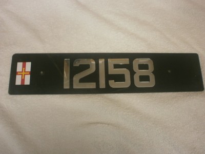 GUERNSEY CHANNEL ISLANDS COUNTRY FLAG VINTAGE SILVER/BLACK # 12158 ...