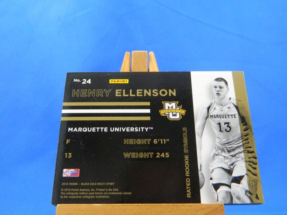 Henry Ellenson Black Gold Multi Sport 2016 Rated Rookie Symbols /99 RC ...