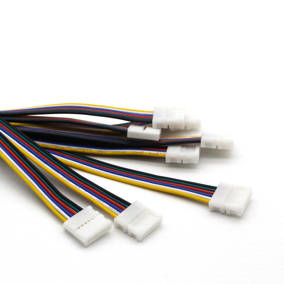 12mm RGB+CCT 6 Pin PCB To PCB Wire Connector LED Strip Quick Connection ...