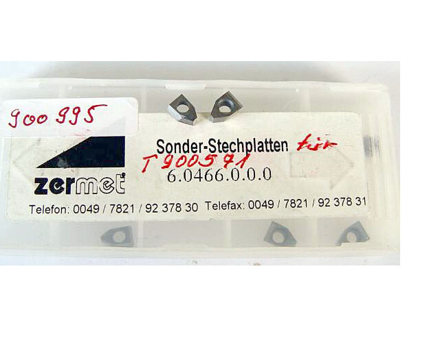 7 zermet VHM Stechplatten Wendeschneidplatten Schneidplatten WSP 5 mm 7 ...