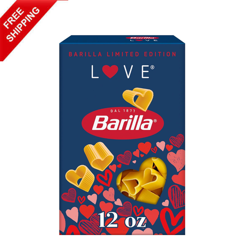 Barilla Limited Edition Love Pasta, Non-GMO Heart Shaped 12 Ounce (Pack ...