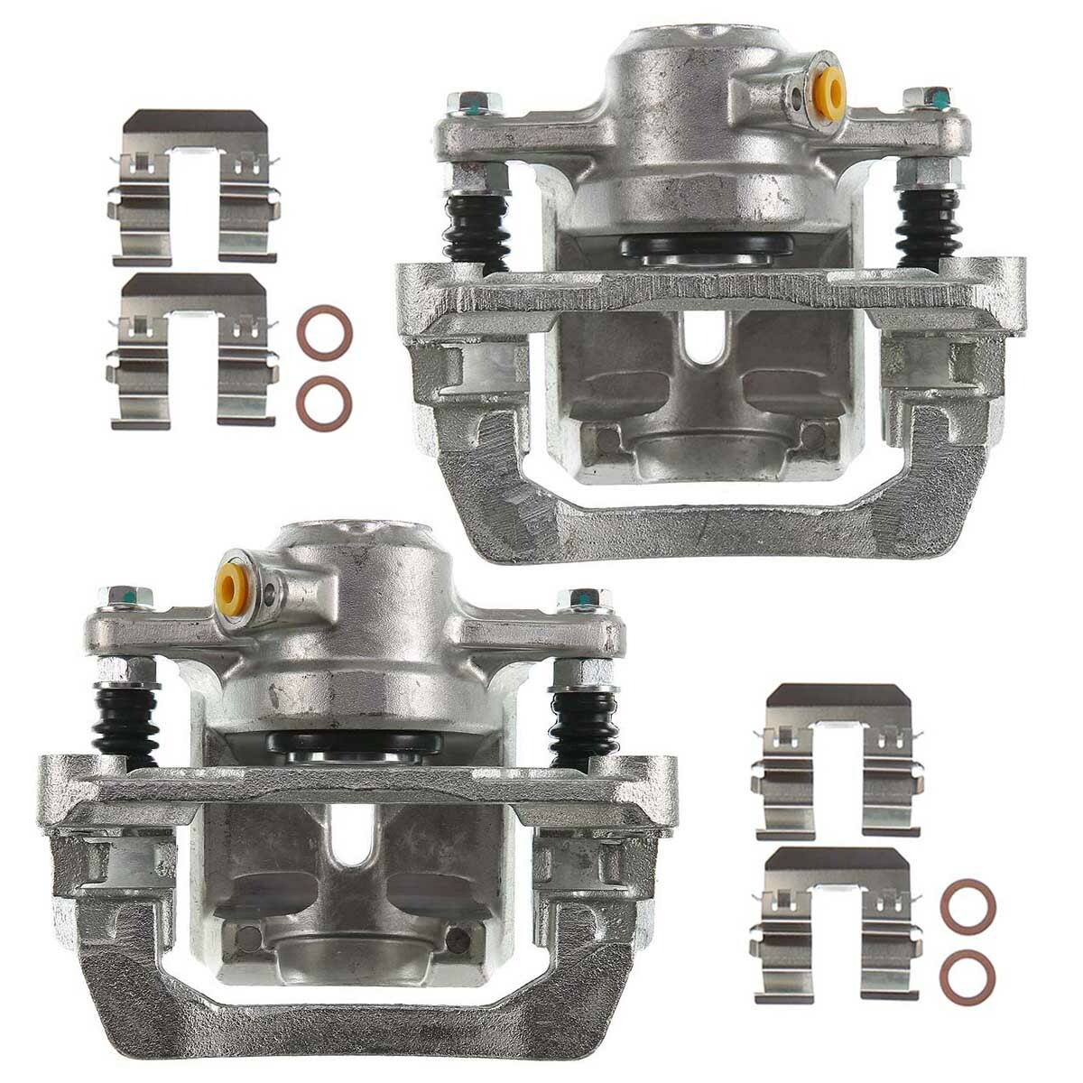 2x Rear Brake Calipers w/ Bracket for Subaru Impreza 12-18 Forester ...