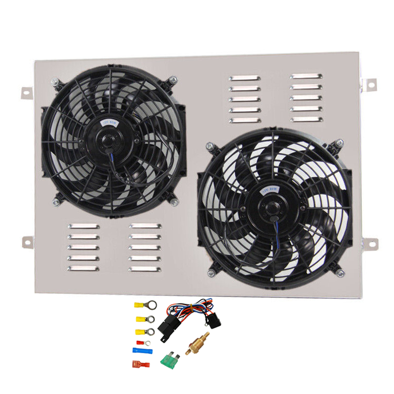 12'' Radiator Electric Fan+Shroud For 1966-1979 Ford Bronco F100 F150 ...
