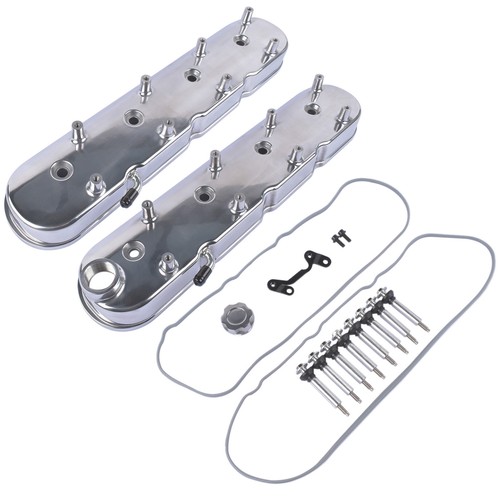 For GM LS Cast Aluminum Tall Valve Covers & Coil Mounts LS1 LS2 LS3 5.3 ...