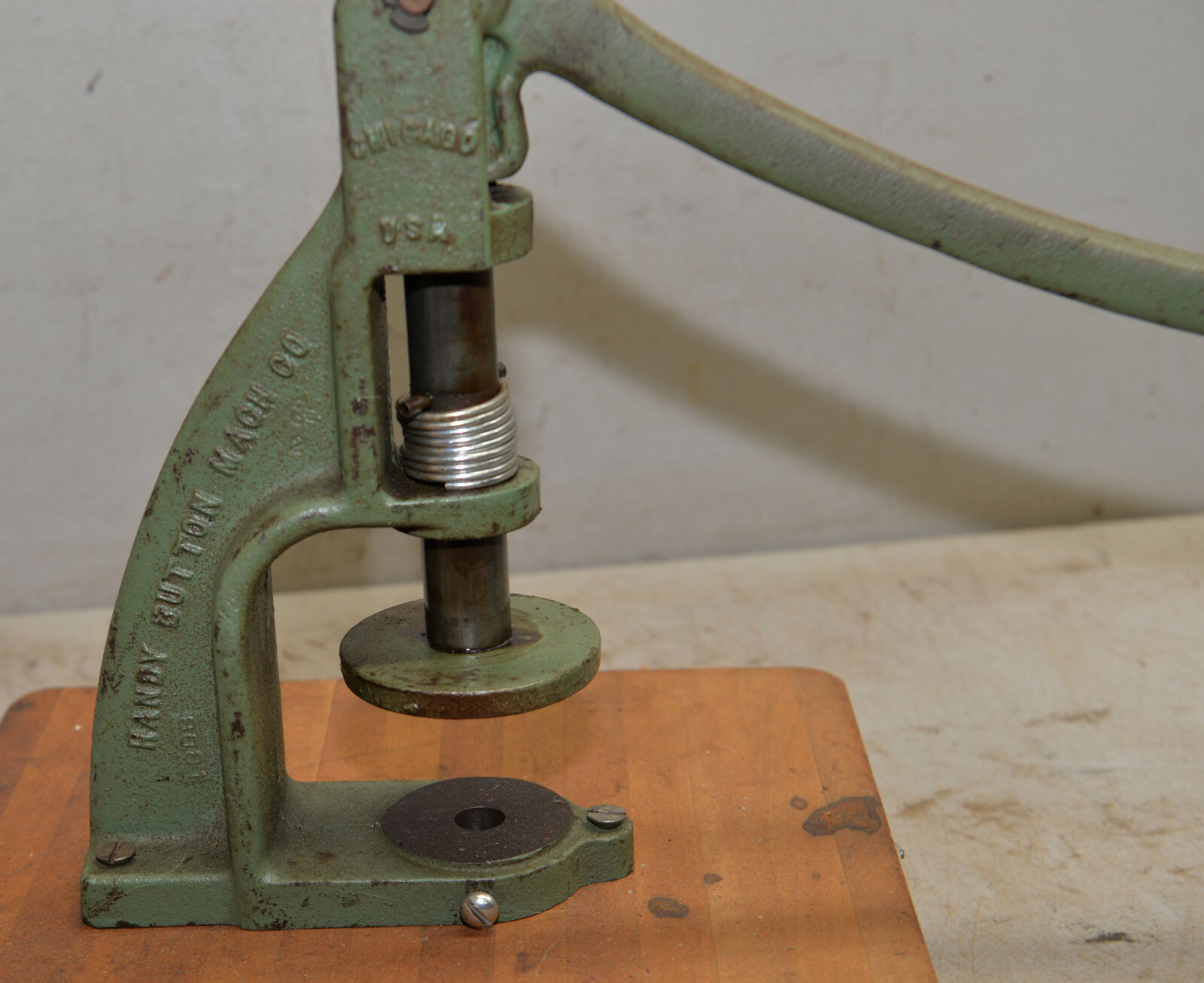 Handy Junior Button Machine cast iron press jeweler upholster ...