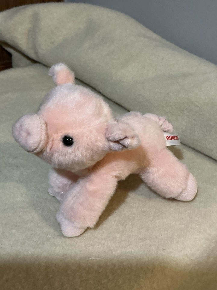 AURORA Plush Pink Pig Piglet Stuffed Animal 8” EXCELLENT sweeeet | eBay