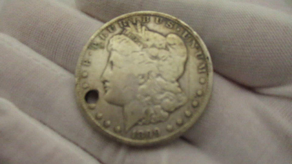 US Coin 1899 S Morgan Silver Dollar,holed, NO RESERVE! lot 25E | eBay