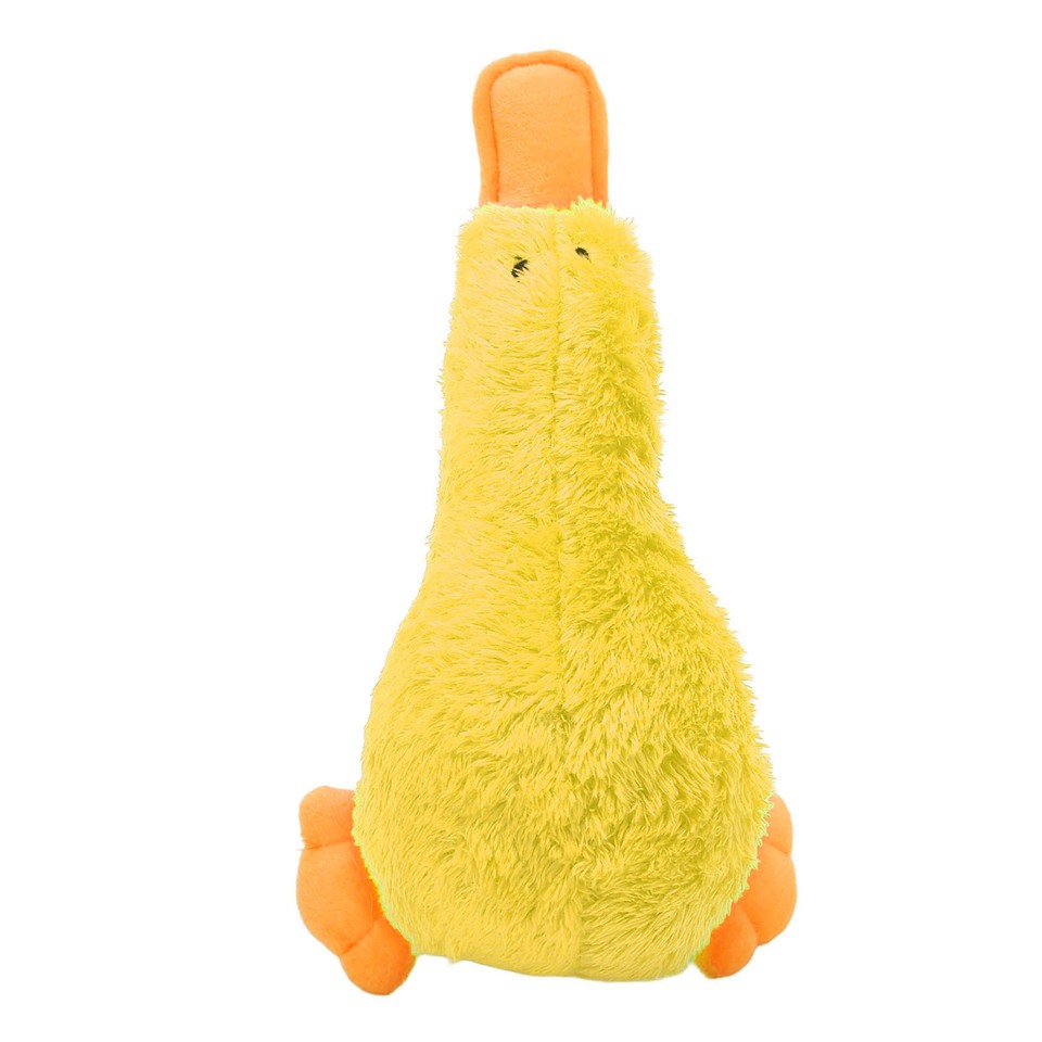 Yellow Squeaky Plush Dog Toys Interactive Fun Cute Bird Soft Bite ...