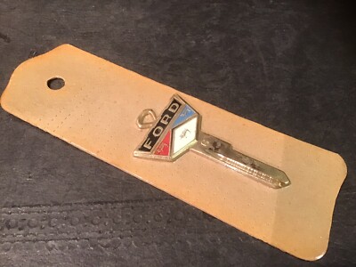 Vintage NOS Ford Uncut Key Gold Ignition Door 1952-1958 | eBay