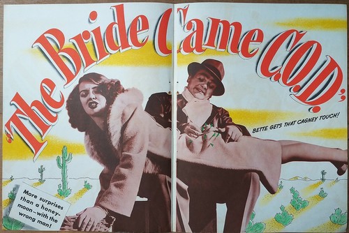 THE BRIDE CAME C.O.D., Bette Davis, James Cagney, Ad from Campaign Book ...