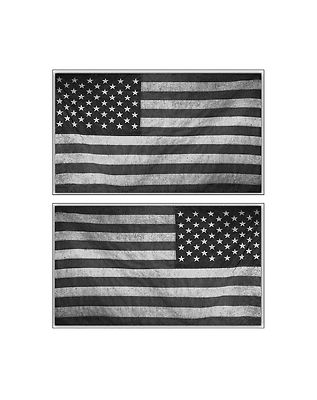 American Flags Subdued Tactical USA Military Flags Set of 2 Decal 2.4 x ...