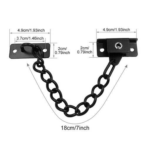 Door Chain Lock Stainless Steel Hardware Hotel Anti Theft Home Security ...
