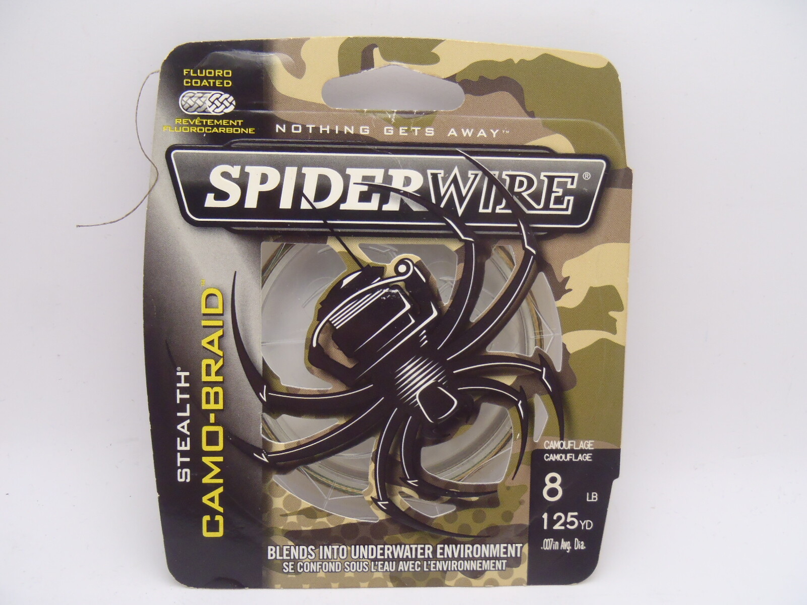 1pk Spiderwire Camo-braid 125yd Stealth Camouflage Fishing Line Choose ...