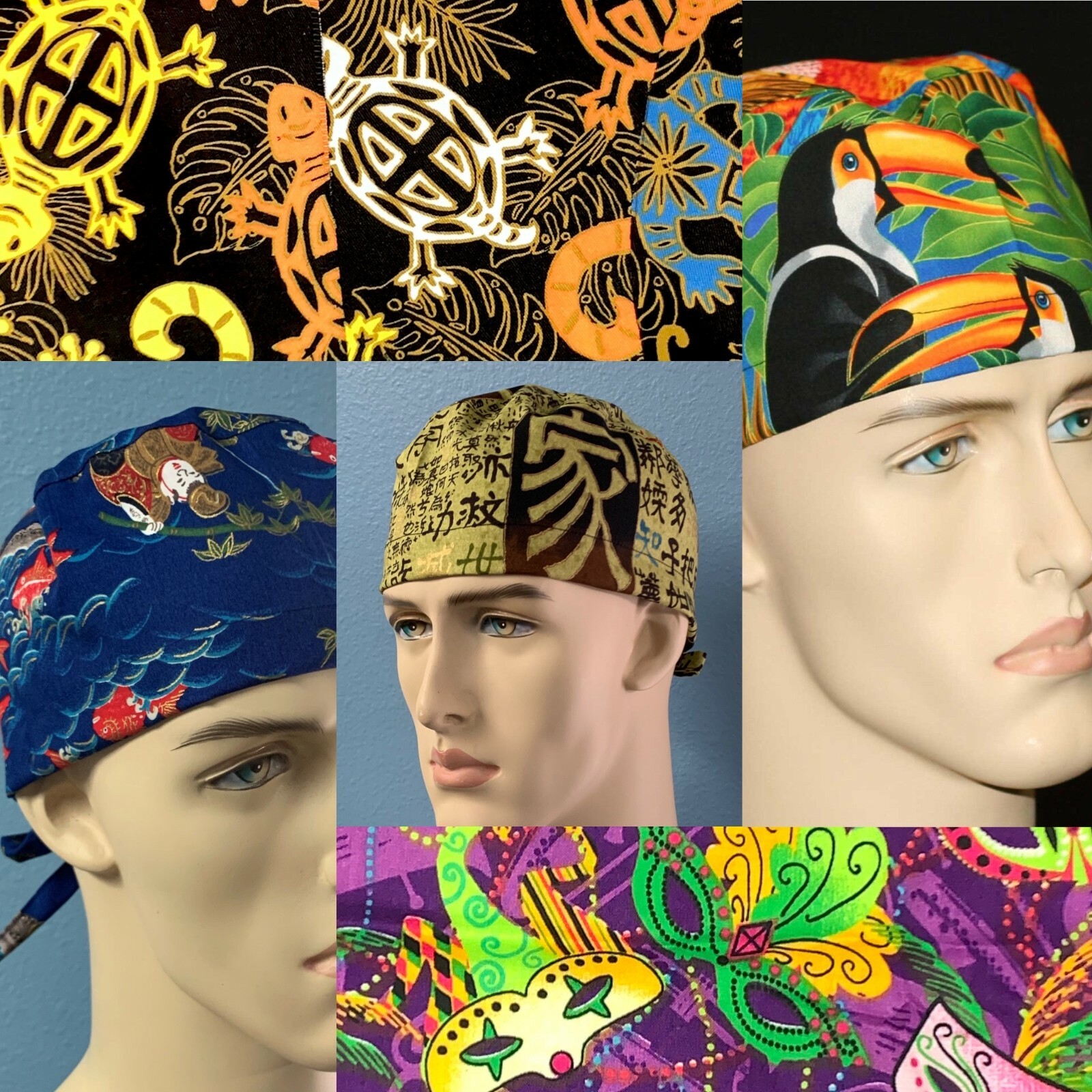 UNISEX SURGICAL CAP SCRUB HAT MEDICAL NURSING UNIFORMS CUSTOM GIFT ...