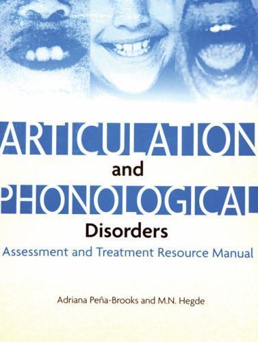 Articulation and Phonological Disorders : Assessment and Treatment ...