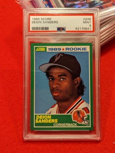 1989 Score Deion Sanders ROOKIE CARD PSA 9 MINT | eBay