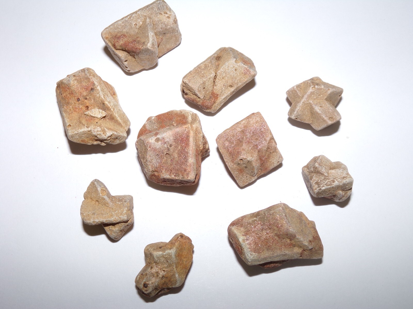 Fairy Cross Stones - Natural Staurolite - Set of 10 Stones !! Free Gift ...