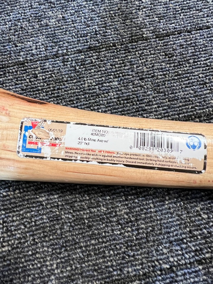 Council Tool OEM 4 lb. Dayton Pattern Miner's Axe w/ 20" Straight ...