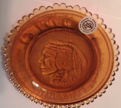 pairpoint glass cup plate, Indian Head, PCPCA, Hyannis, Original Box ...