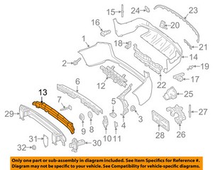 MERCEDES OEM 17-18 GLC300 Bumper Face-Foam Impact Absorber Bar ...