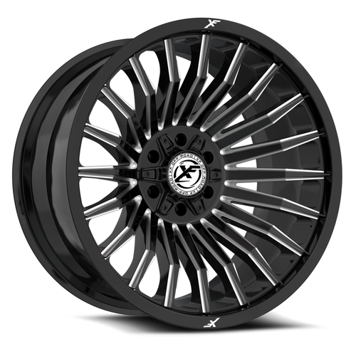 Set 4 26" XF Off-Road XF-231 Gloss Black Milled 26x14 Wheels 6x135 6x5 ...