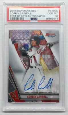 2019 Bowman's Best Corbin Carroll Best Of 2019 Autographs Auto #B19-CC ...