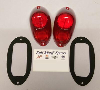 Morris Minor Rear Red Light Lenses & Gasket L549 | eBay