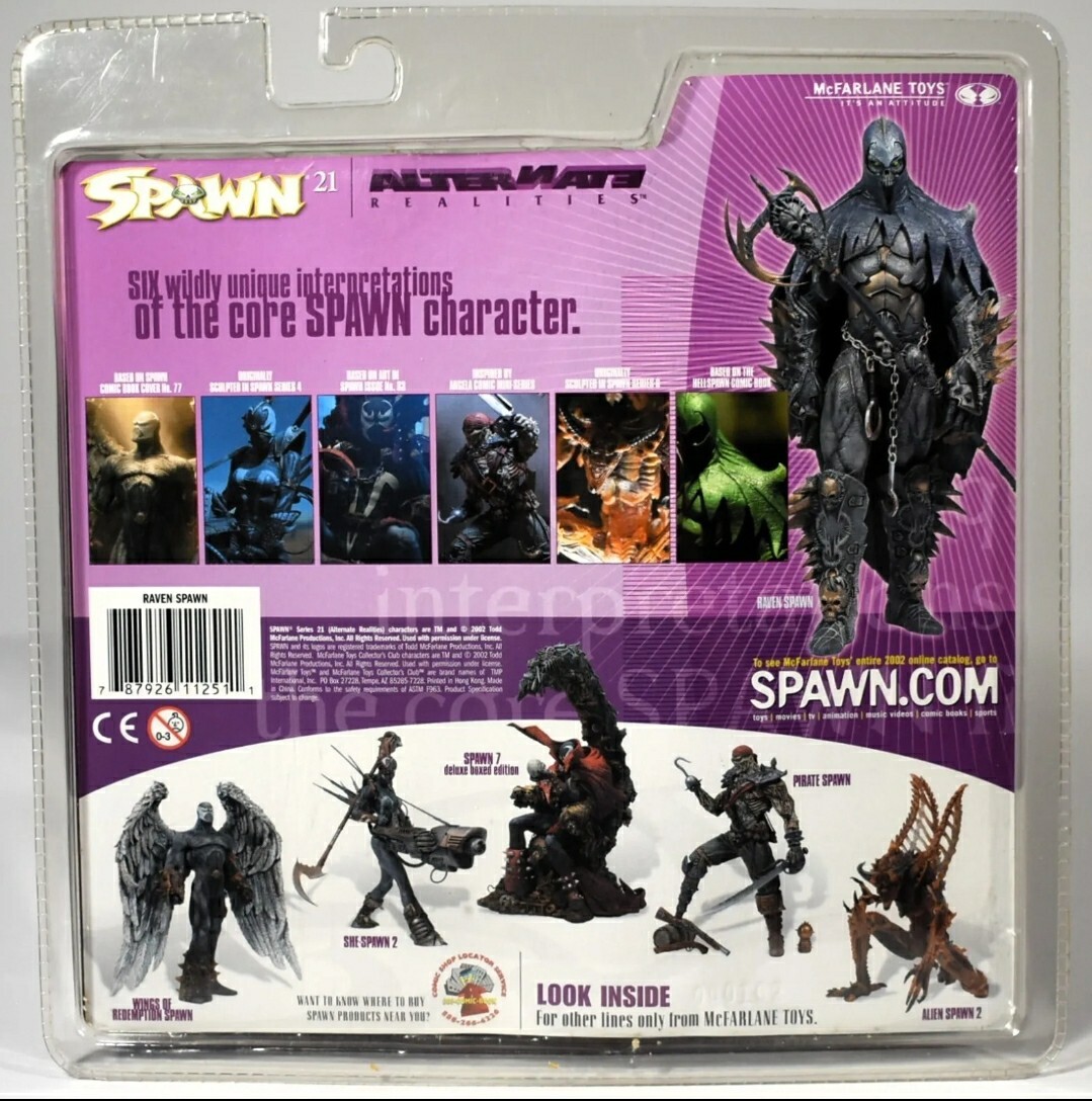 Spawn Series 21 Raven Spawn 6" Action Figure - Vintage 2002 McFarlane ...