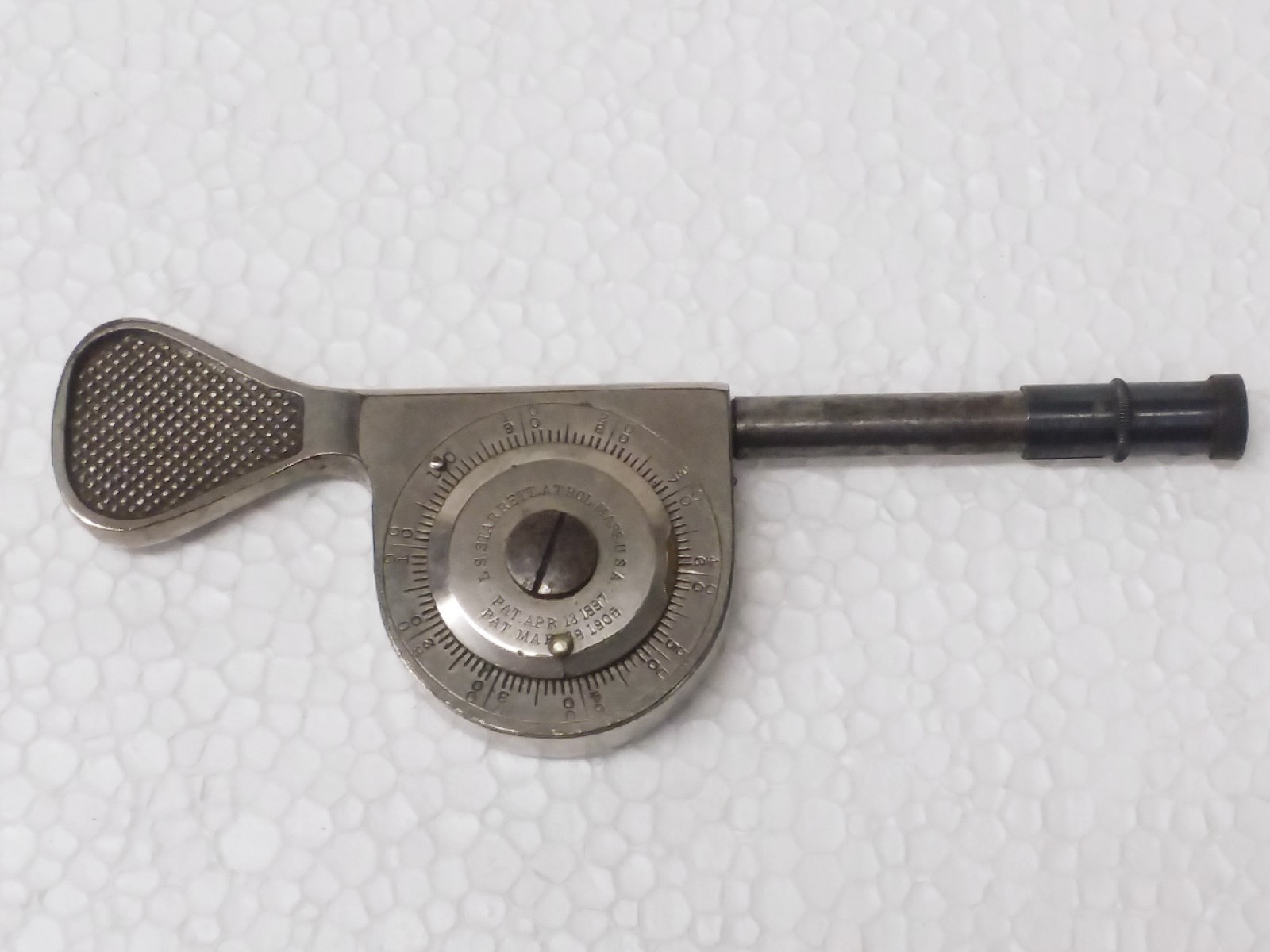 Old vintage tool starrett speed indicator 2 patent dates 1897 and 1905 ...