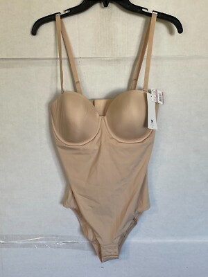 WACOAL Red Carpet Strapless Shaping Body Briefer WOMENS SIZE 36D BEIGE ...