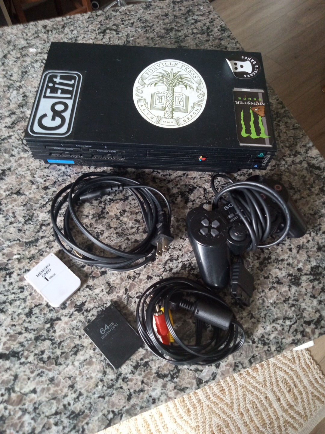 Sony PlayStation 2 PS2 Fat Console System Bundle Working! w/ Cords ...