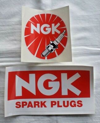NGK Spark Plug Stickers Pair | eBay UK