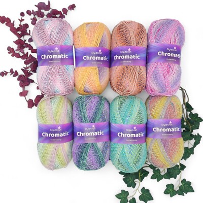 CHROMATIC DK Knitting Yarn Premium Acrylic + Wool Stylecraft Yarn 100g ...
