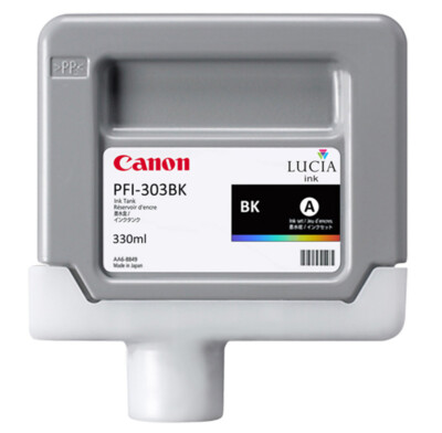 GENUINE Canon PFI-303BK Black Ink for imagePROGRAF iPF810 iPF815 iPF820 ...