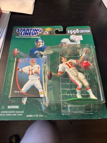 1998 Kenner Starting Lineup NFL SLU Figure Elvis Grbac Kansas City ...