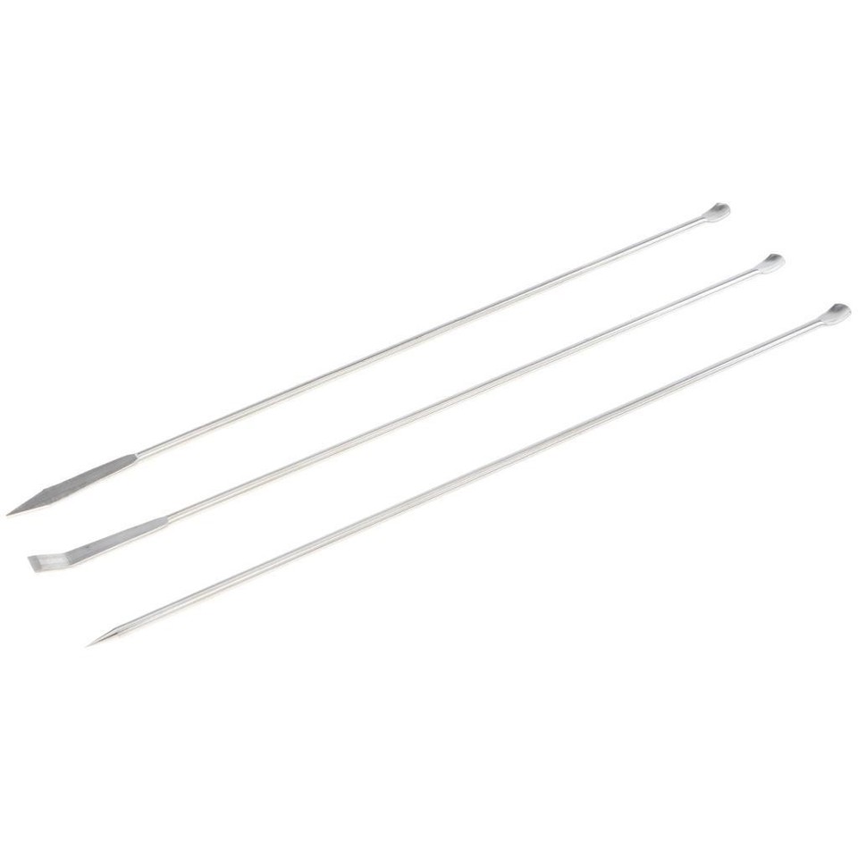 22cm Long Stainless Steel Micro Lab Sampling Spoon Lab Supplies, 3pcs ...