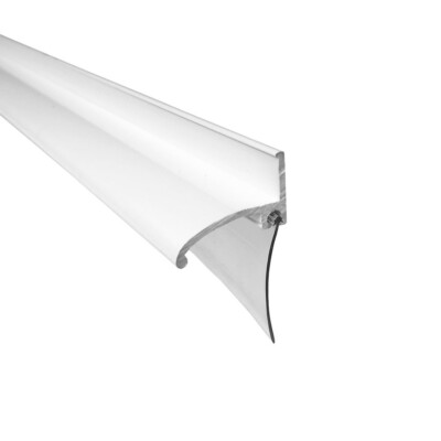 Shower Door Replacement Bottom Deflector with Vinyl Sweep/Pre-applied ...