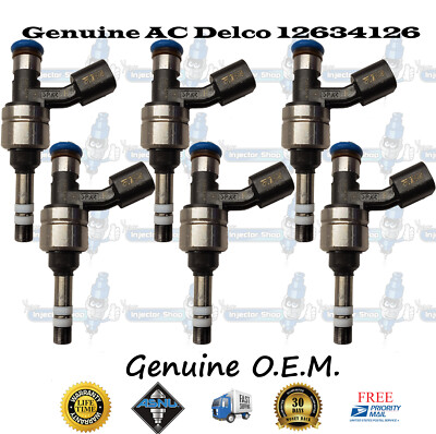 Genuine OEM AC Delco 6x GDI 3.6L Buick Cadillac Chevy Fuel Injectors ...