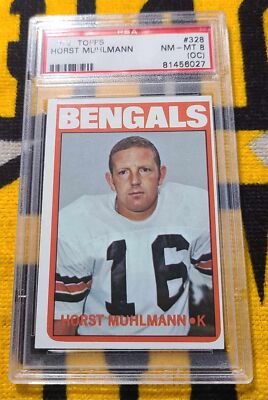 1972 Topps High Number 3rd Series Horst Muhlmann Bengals #328 PSA 8 | eBay