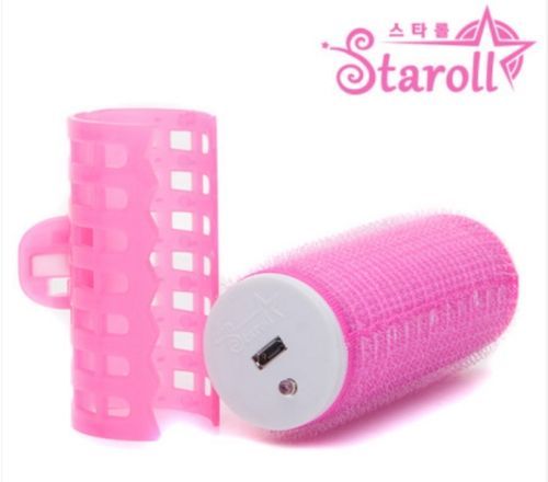 STAR ROLL Portable USB Rechargable Thermo Hair Roll DIY Quick Volume Up ...