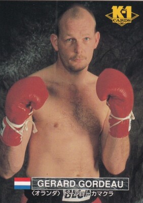 27 Gerard Gordeau Rookie card RC 1997 Bandai K-1 Card | eBay