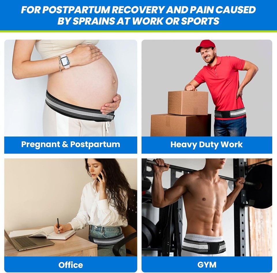 Sciatica Belt Sacroiliac Hip Band Sciatic Lower Back Si Joint Pelvic ...