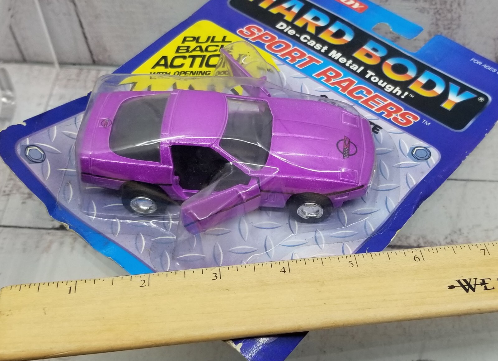 Tootsie Toy Hard Body Diecast Corvette Pull Back Action Toy Car Sports ...