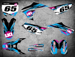 Custom Graphics Full Kit to Fit Yamaha YZ 65 2018 2019 DUKE STYLE ...