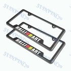 2PCS For RALLIART Carbon Fiber Look License Plate Frames ABS Laser ...
